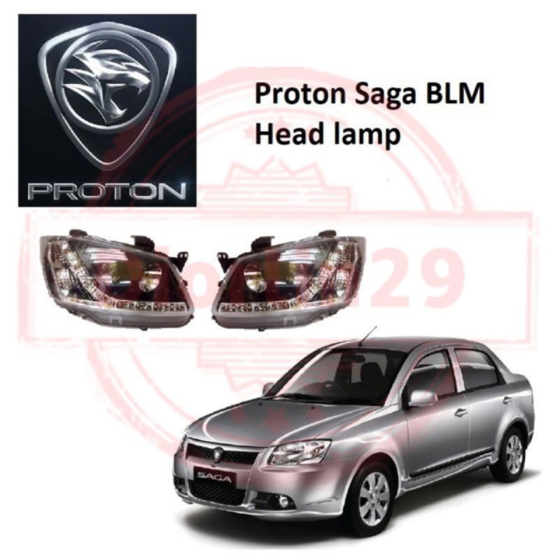 Saga BLM '08 Projector Head Lamp with LED Stripe ( Set ) | Shopee Malaysia