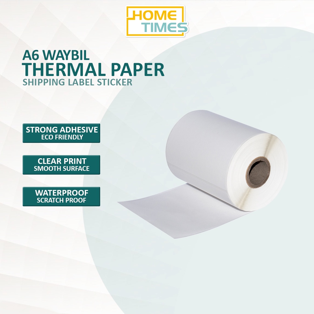 A6 Waybill Thermal Paper Shipping Label Consignment Note Sticker 100 ...