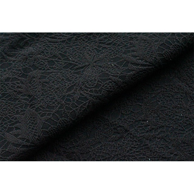 Soft Brocade Fabric with Lace-like Pattern (15 Colours) / Kain Brocade ...
