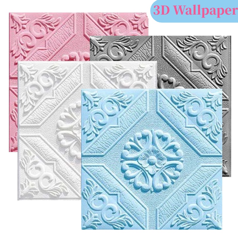 Hiasan pelekat kertas wallpaper dinding 3D untuk siling bilik tidur ...