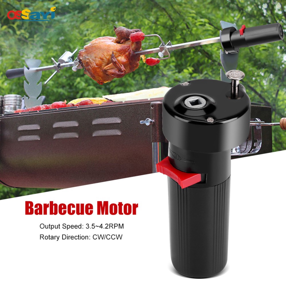 Battery Powered BBQ Motor Barbecue Grill Rotator Camping Outdoor ...