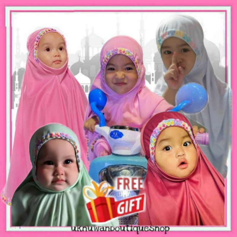 💥 ReadyStok Telekung Budak 1 tahun , 2 tahun , 3 tahun | Telekung Baby ...
