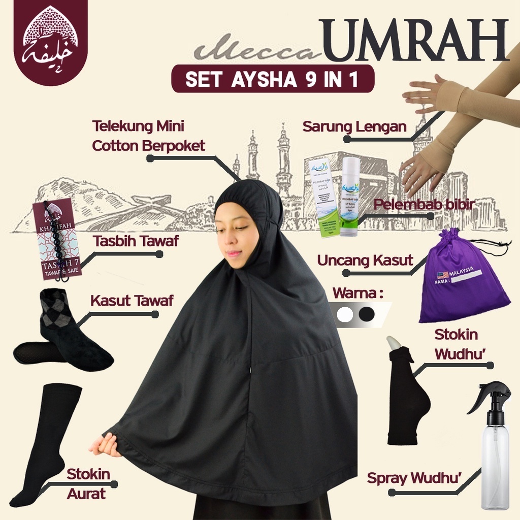 🔥 HOT ITEMS 🔥 SET UMRAH HAJI TELEKUNG BERPOKET / MINI TELEKUNG BERPOKET | Shopee Malaysia