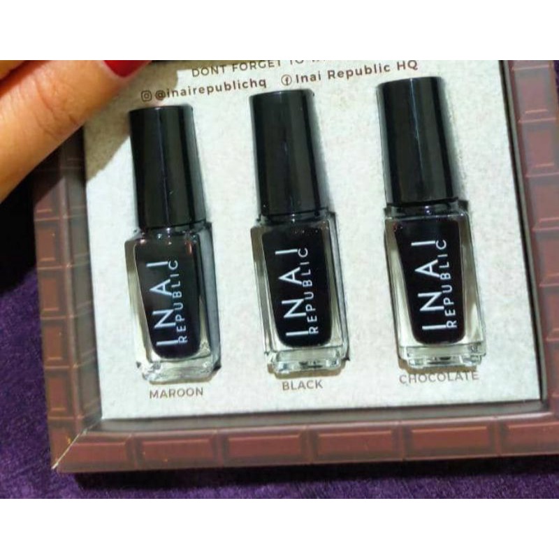 Inai Republic Inai Kuku Leopard Chocolate Love Twin Inai Celup Sticker ...