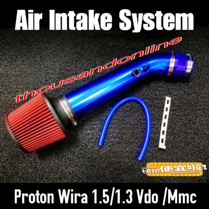 AIR INTAKE OPEN POD PROTON WIRA 1.3 / 1.5 VDO MNC RAM PIPE ~ (LONG ...