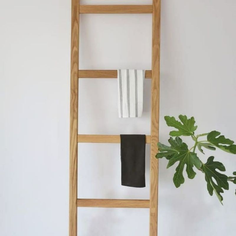 KAYU Wooden Ladder Rack 120 Ladder hanger High Prayer Mat Decoration ...