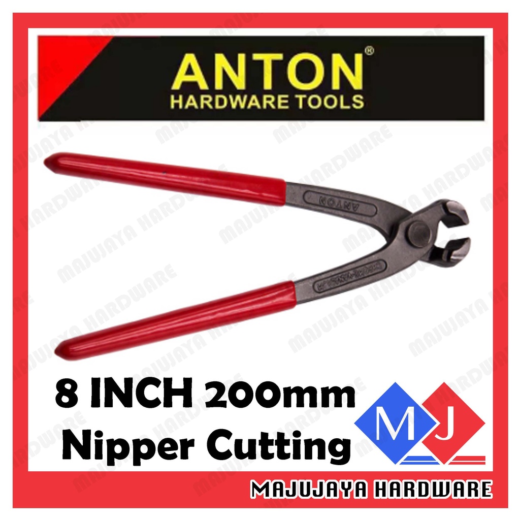 ANTON 8'' 200mm End Cutters Steel Fixers Cutting Nippers Nips Nippers ...