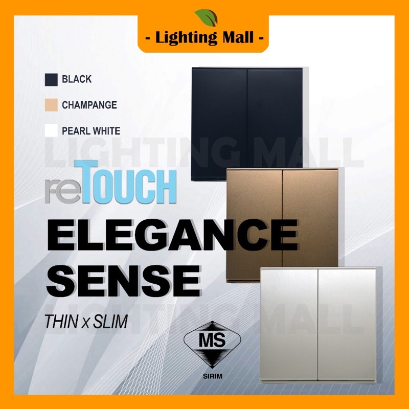 [SIRIM] reTouch Elegance Sense's Modern Socket Wall Switch Door Bell ...