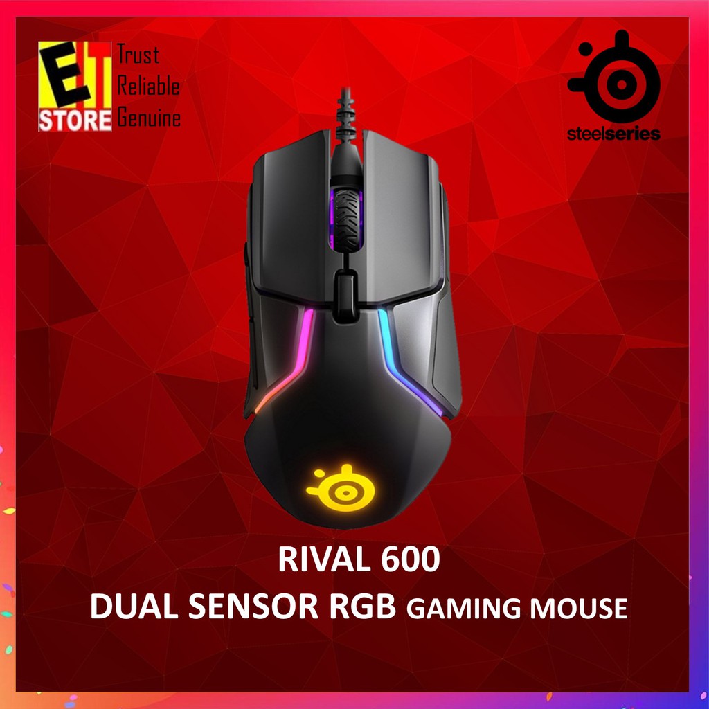 STEELSERIES RIVAL 600 MOUSE BLACK 62446 | Shopee Malaysia