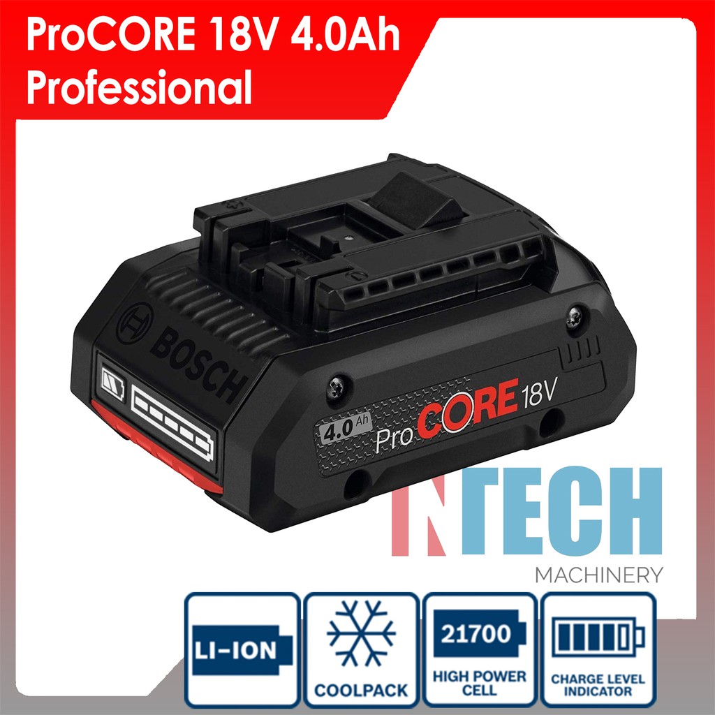 BOSCH BATTERY PACK PROCORE 18V 4.0AH 1600A0193L | Shopee Malaysia