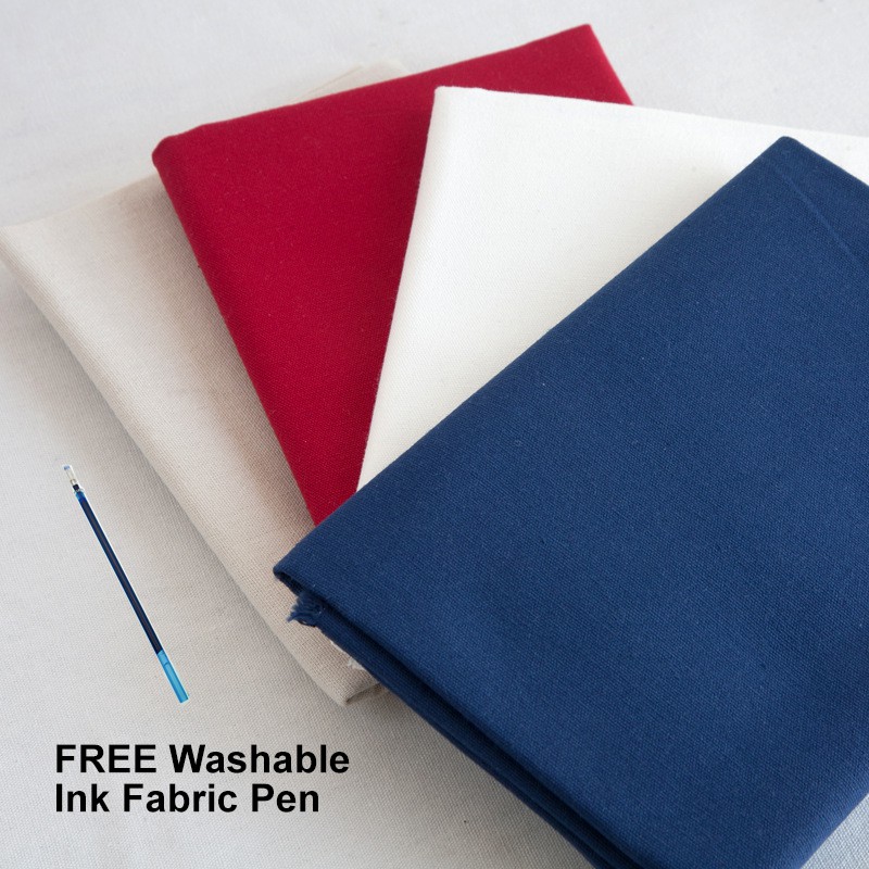[READY STOCK] High Quality Embroidery Cloth - LINEN (FREE Washable Ink ...