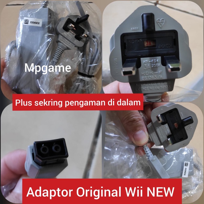Original Nintendo Wii Adapter original 220v Wii Adapter | Shopee Malaysia