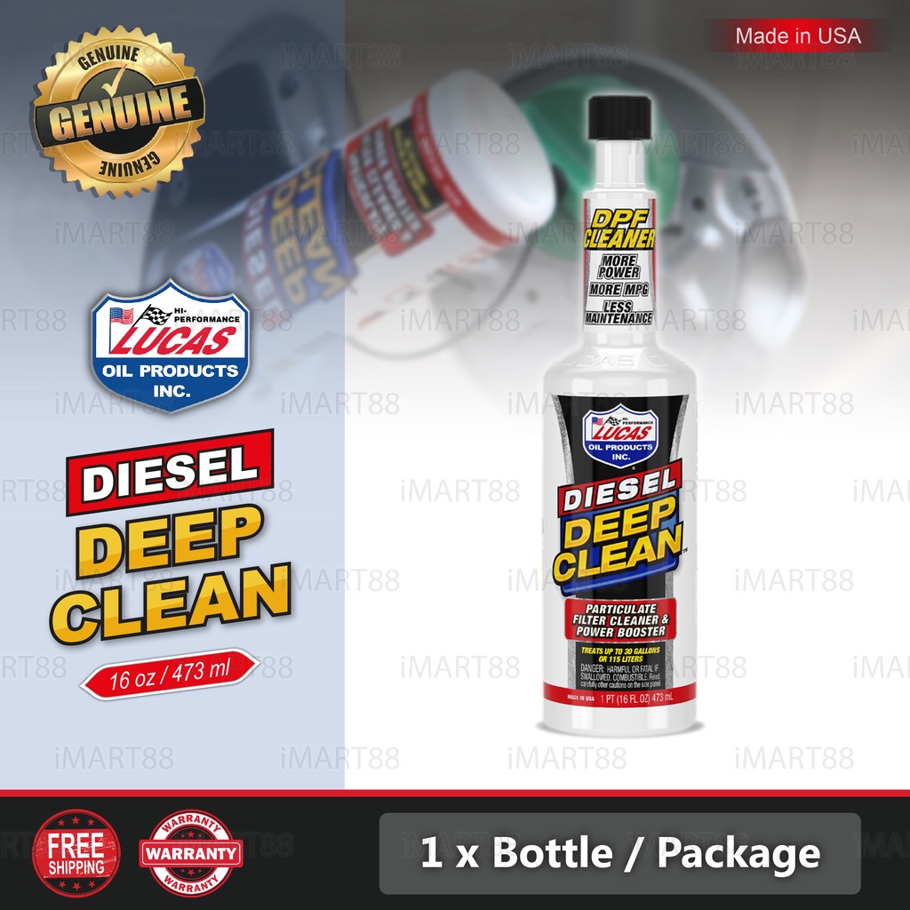 LUCAS Oil Diesel Deep Clean 473ML Injector Cleaner Power Booster DPF ...