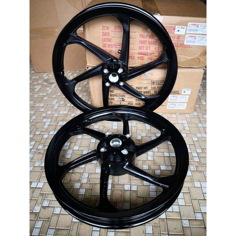 Original Yamaha Y125 Y125Z Y125ZR Sport Rim 6Batang 100% Hong Leong HLY 5xk-F5168-0035 Sliver ...