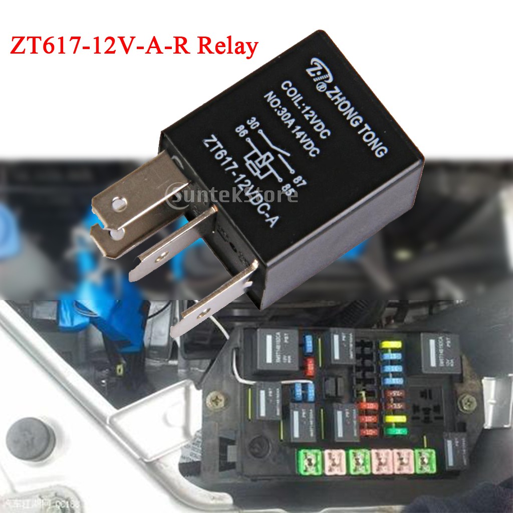 Car Truck Auto Automotive DC 12V 30A 30 AMP Relay 4 Pin 4P | Shopee ...