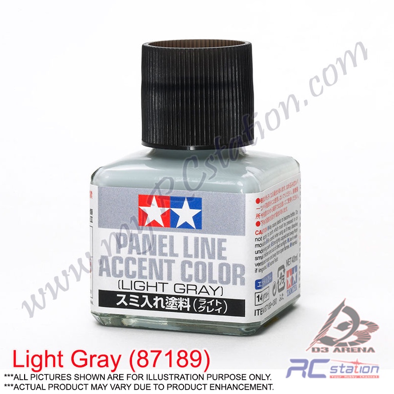 Tamiya Panel Line Accent Color - (Gray,Dark Gray,Light Gray,Black,Brown ...
