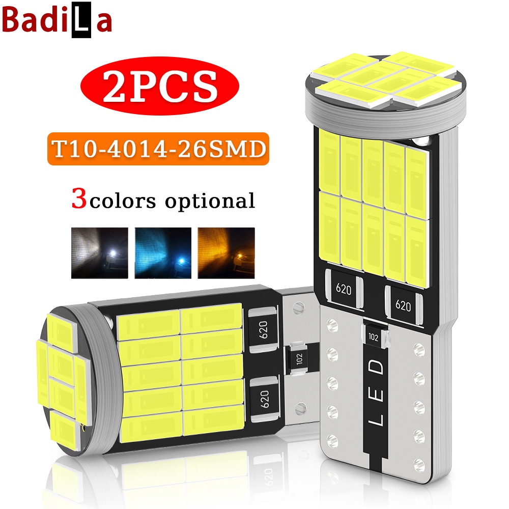 (2PCS) Super Bright T10 LED Bulb 4014 26SMD Parking Light Car Width ...
