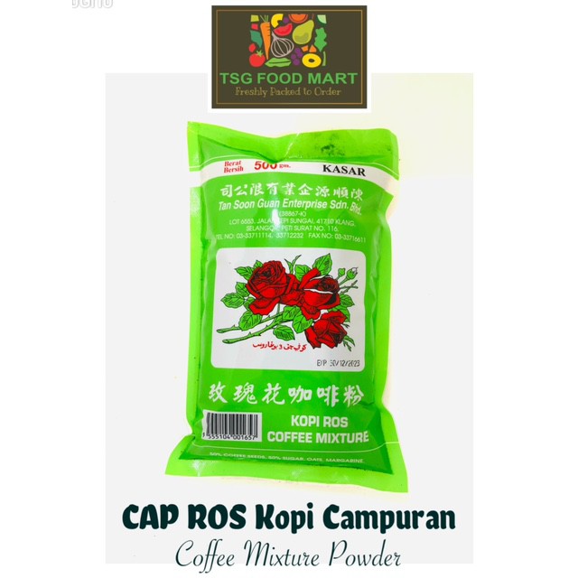 CAP ROS KOPI CAMPURAN (KASAR) 400g | Shopee Malaysia