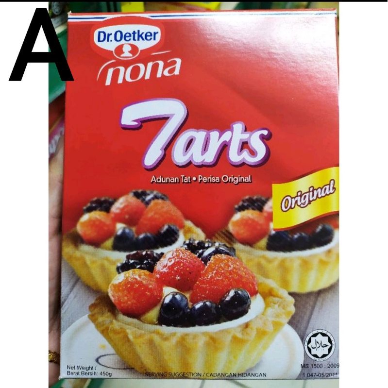 ADUNAN TAT/TARTS MIXS ORIGINAL DR. OETKER 450G 🌟 READY STOCK 🌟 | Shopee ...