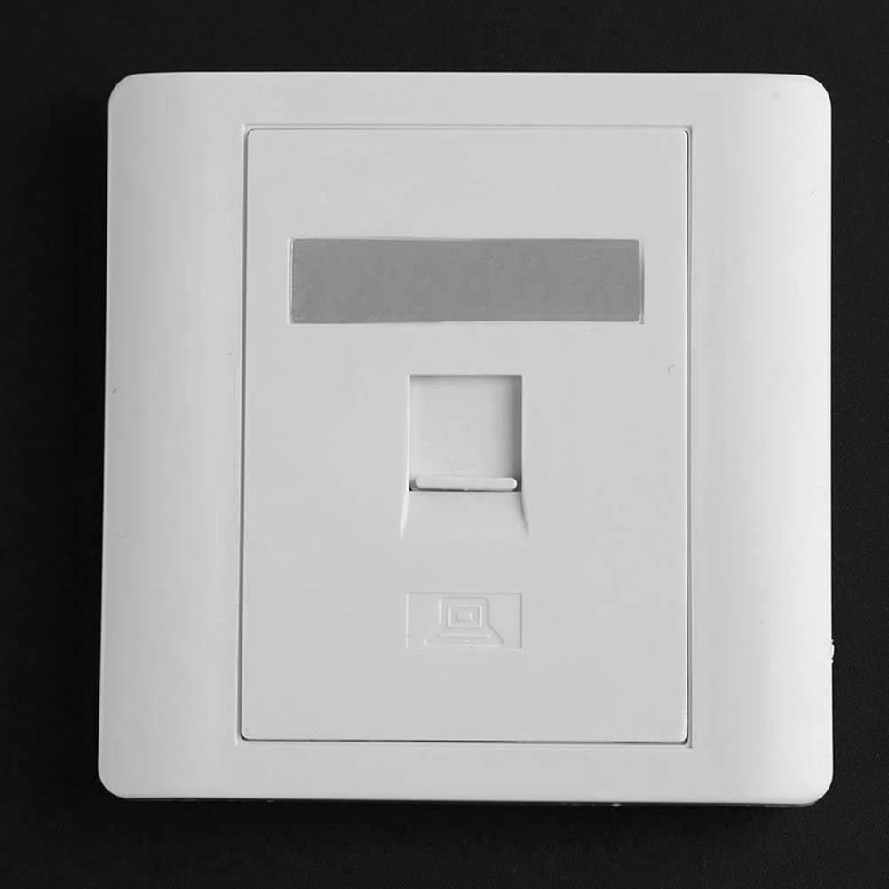 Wall Socket Single Port Network LAN Telephone Panel Faceplate Outlet ...
