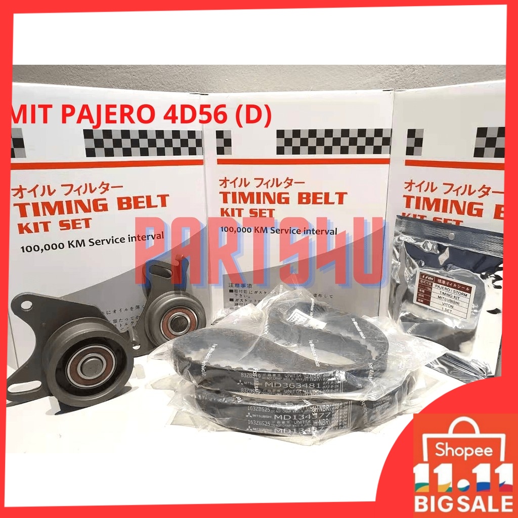 MITSUBISHI PAJERO LAMA L049 DIESEL TIMING BELT KIT SET 100K (MD134377 ...