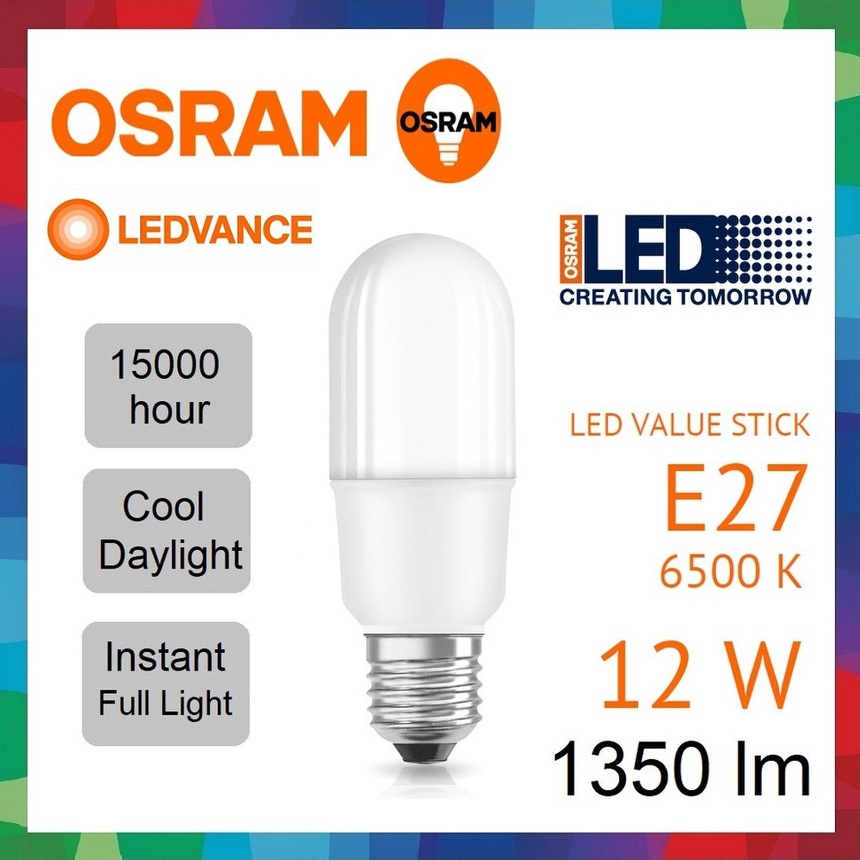 Osram 7W 10W 12W LED Stick Bulb E27 / Mentol LED / lampu LED | Shopee Malaysia