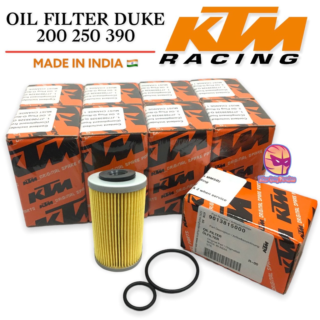 KTM ORIGINAL 100% OIL FILTER DUKE 200/250/390 RC 200/250/390 MODENAS ...