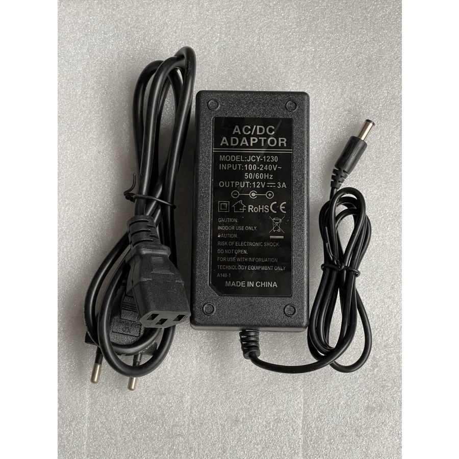 12v 3A Adapter 12volt 3 Ampere Cctv Modem Power Supply Adapter | Shopee ...