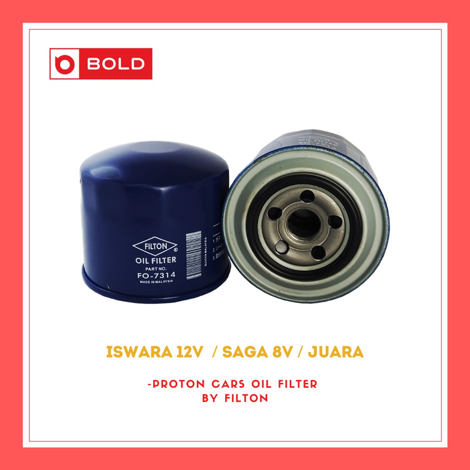 Iswara Engine Oil Filter Wira 8v / Iswara 12v Proton Cars Oil Filter ...