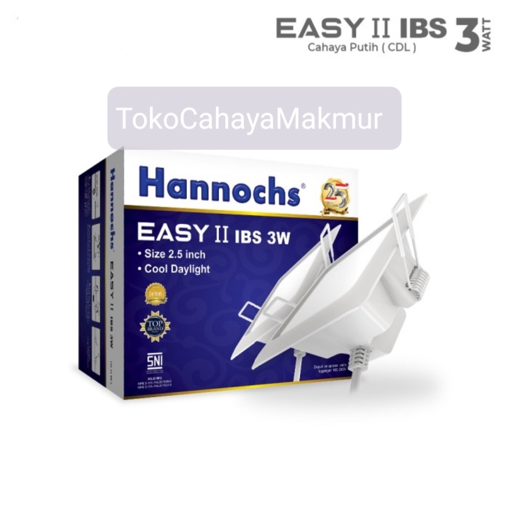 Led Downlight Photochromic Easy II IBS Square 3w 3watt CoolDayLight ...