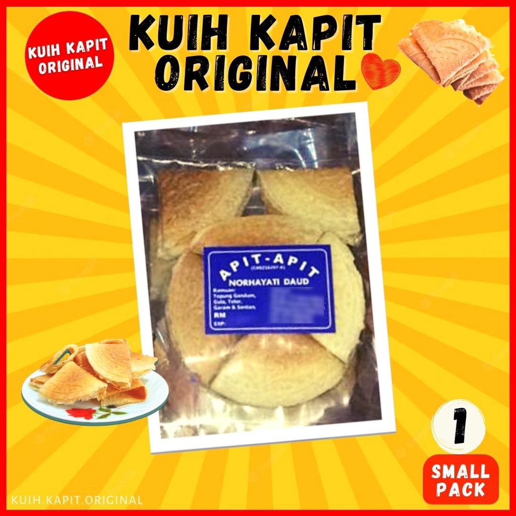 💥[𝗦𝗠𝗔𝗟𝗟 𝗣𝗔𝗖𝗞] Kuih Kapit Original - Kuih Sepit Love Letter Sapit Kosong ...