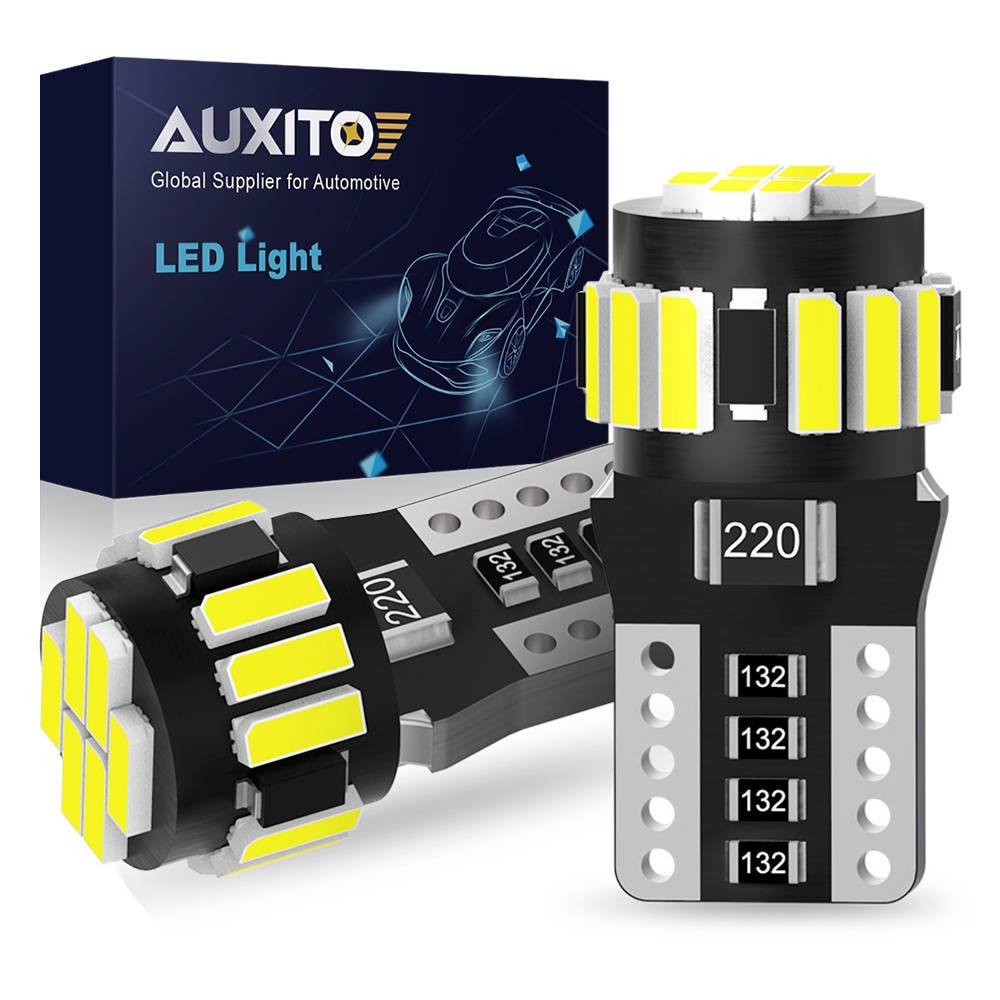 AUXITO 2Pcs T10 LED Bulb Super Bright No Error W5W 168 194 Led Bulb ...