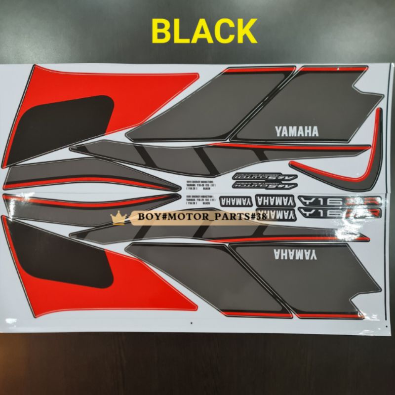 YAMAHA Y16ZR 1991 ENERGY INDUCTION SPECIAL EDITION BODY STICKER ( READY ...