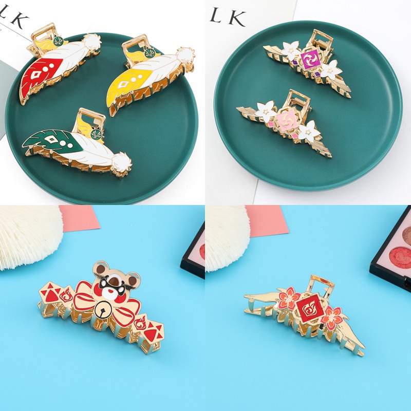 8 Styles "Genshin" Two-dimensional Cos Hair Accessories Cute Girly ...