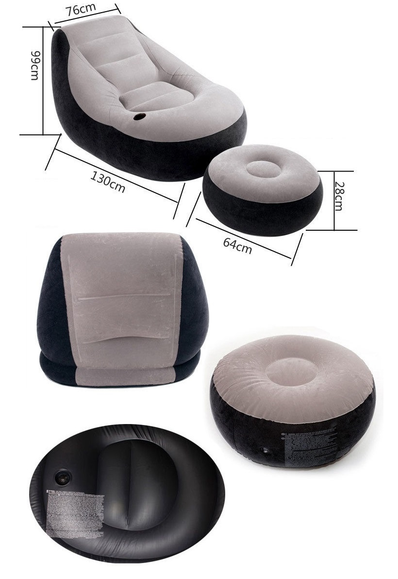 🔥BIG SET🔥 INTEX 68564 Ultra Lounger Inflatable Relaxing Air Chair Sofa ...