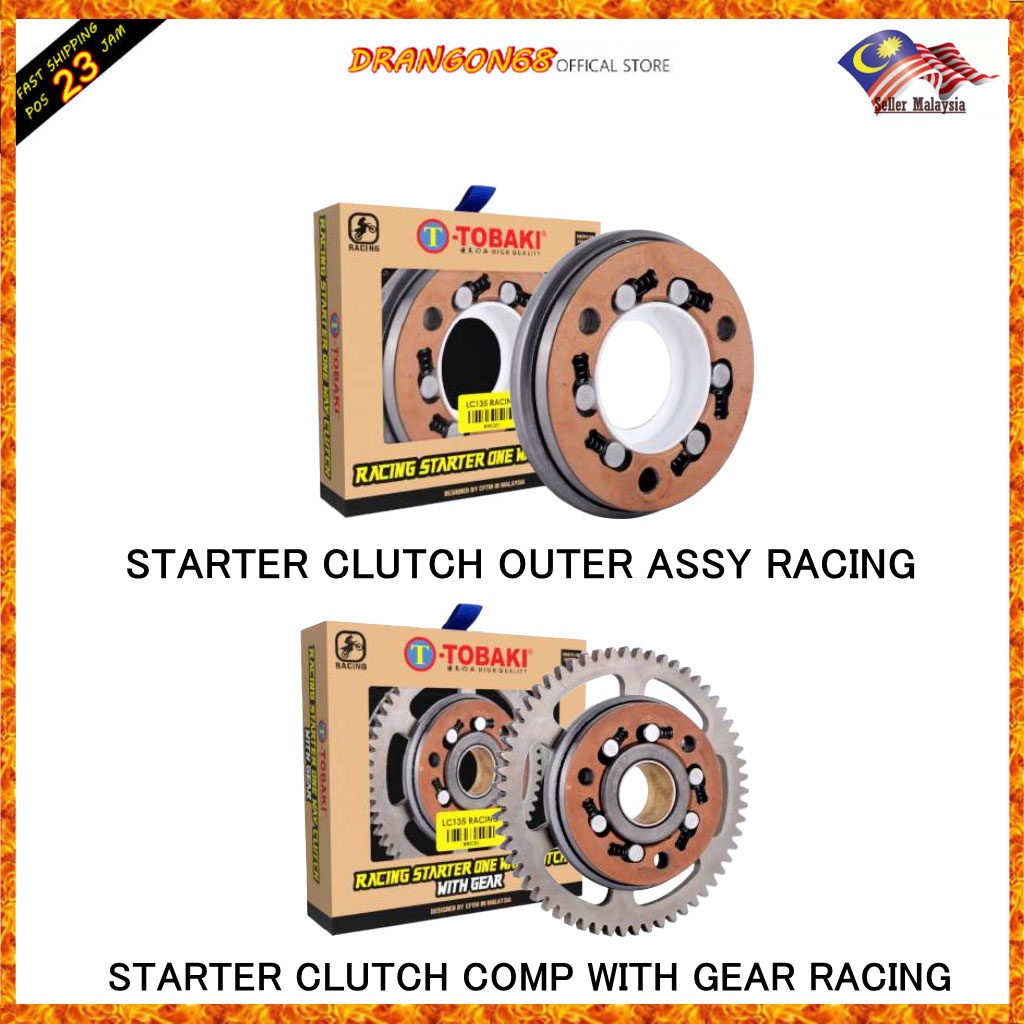 TOBAKI RACING STARTER ONE WAY FULL SET LC135 | Y15ZR STARTER CLUTCH ...