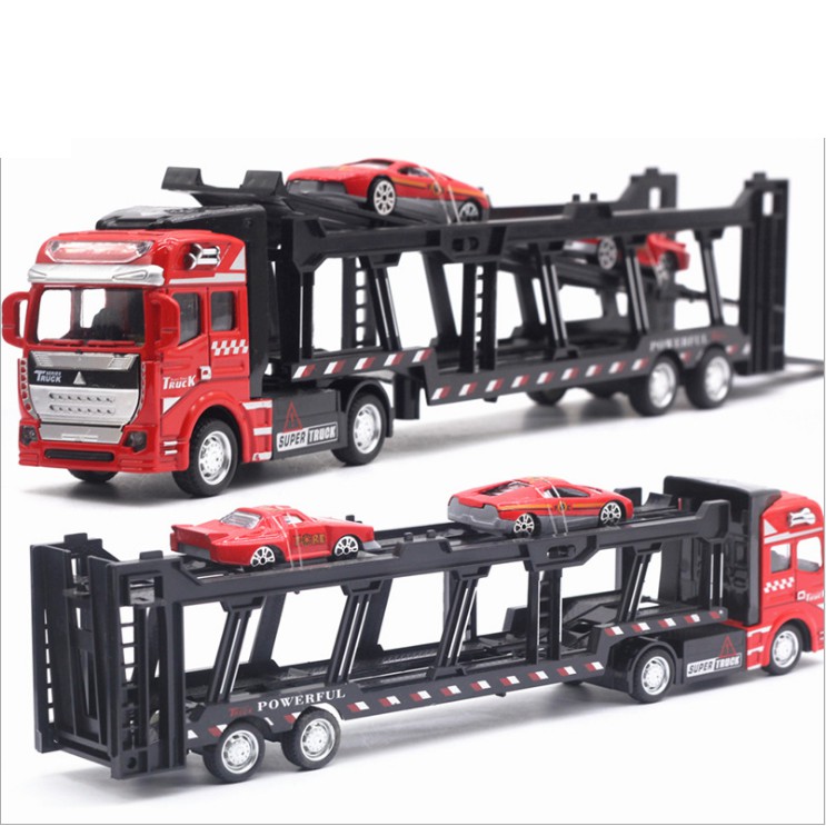 Lorry Truck Tractor Truck Carrier Car Trailer Truck Mainan Lori Car ...