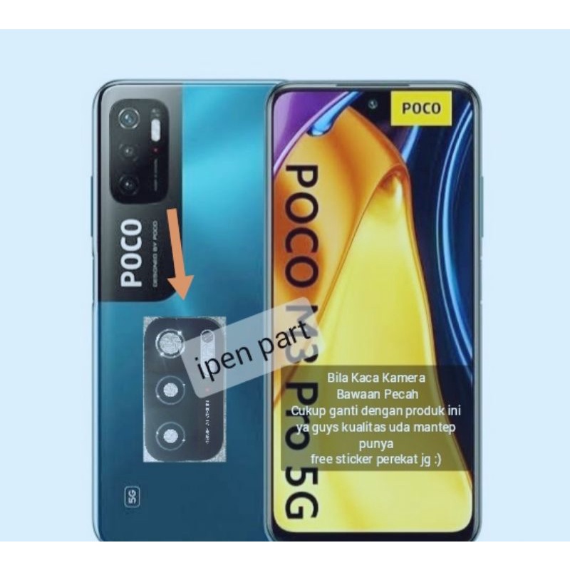 Original Poco M3 Pro 5G Camera Lens, Rear Camera Lens Glass Lens ...