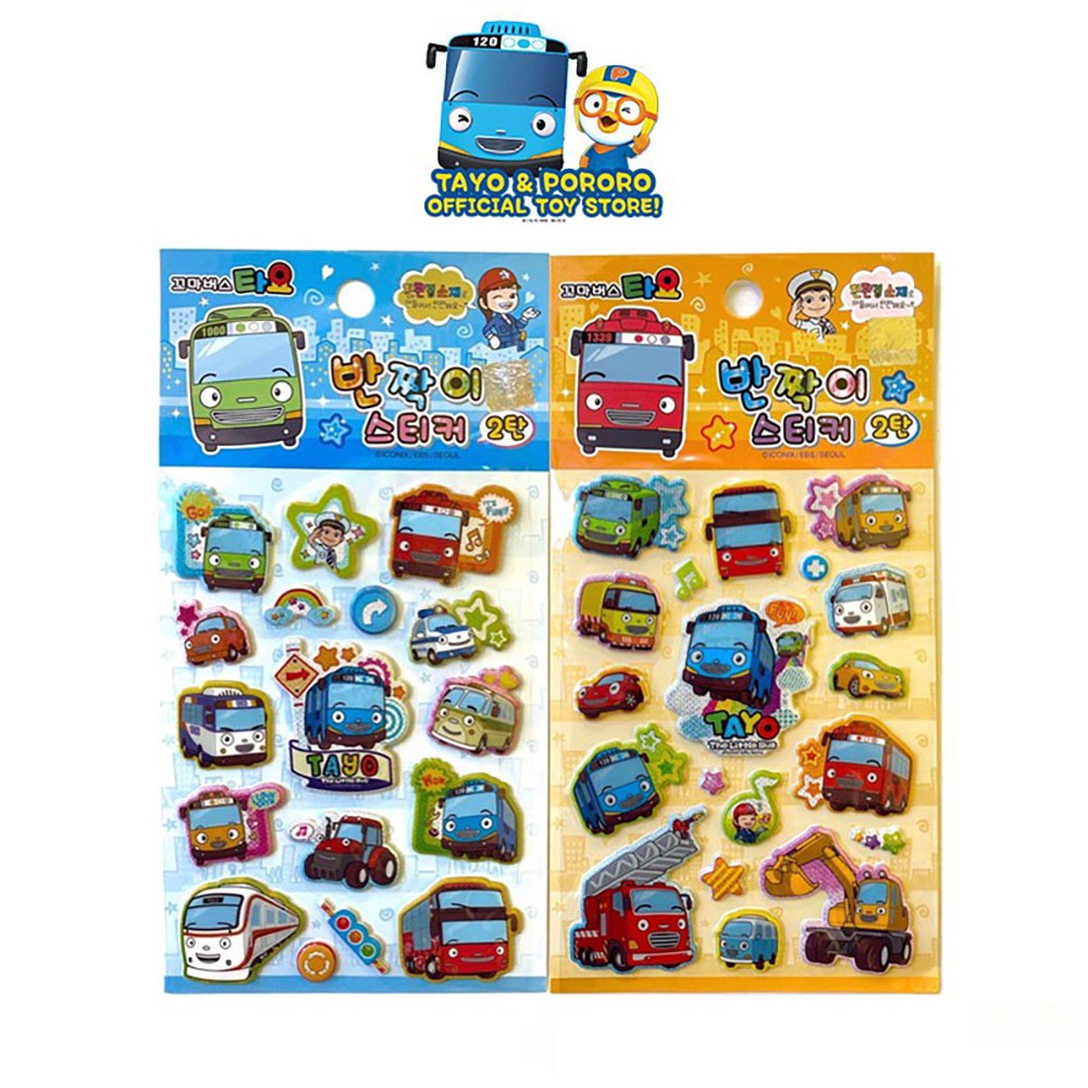 Tayo Twinkle Kids Sticker Set - Children Craft Stickers From Iconix ...