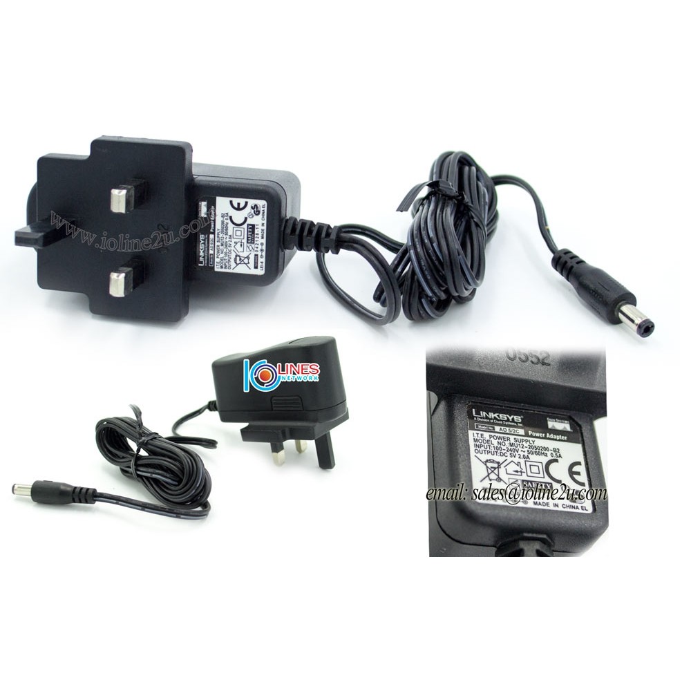 Cisco Linksys AD 5/2C DC 5V 2A UK Power Adapter 2000mA 4r Repeater ...