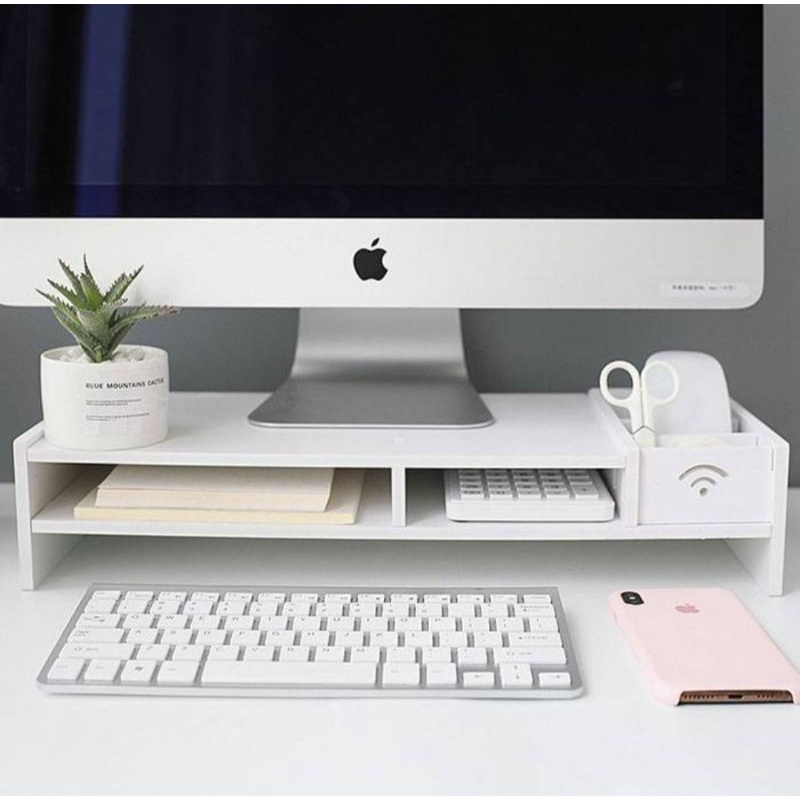 DESKTOP MONITOR COMPUTER RACK STAND/RAK COMPUTER LAPTOP/STORAGE RACK ...