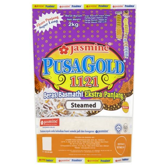 5kg jasmine pusa gold rice beras basmathi esktra panjang steamed ...