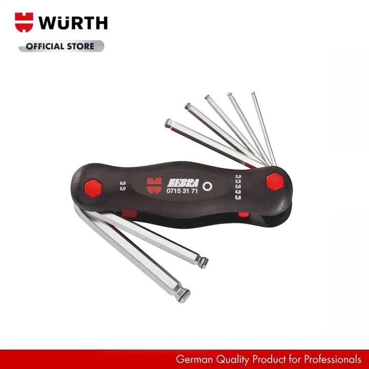 Wurth Allen Key Folding Set - Hexagon Socket | Shopee Malaysia