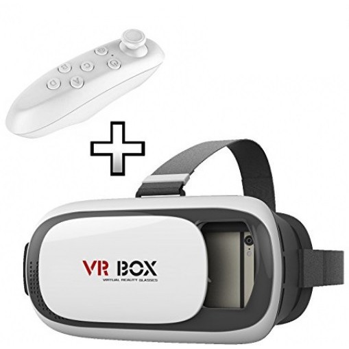 VR BOX 3D Virtual Reality Movies Games 3D with Controller for Smart ...