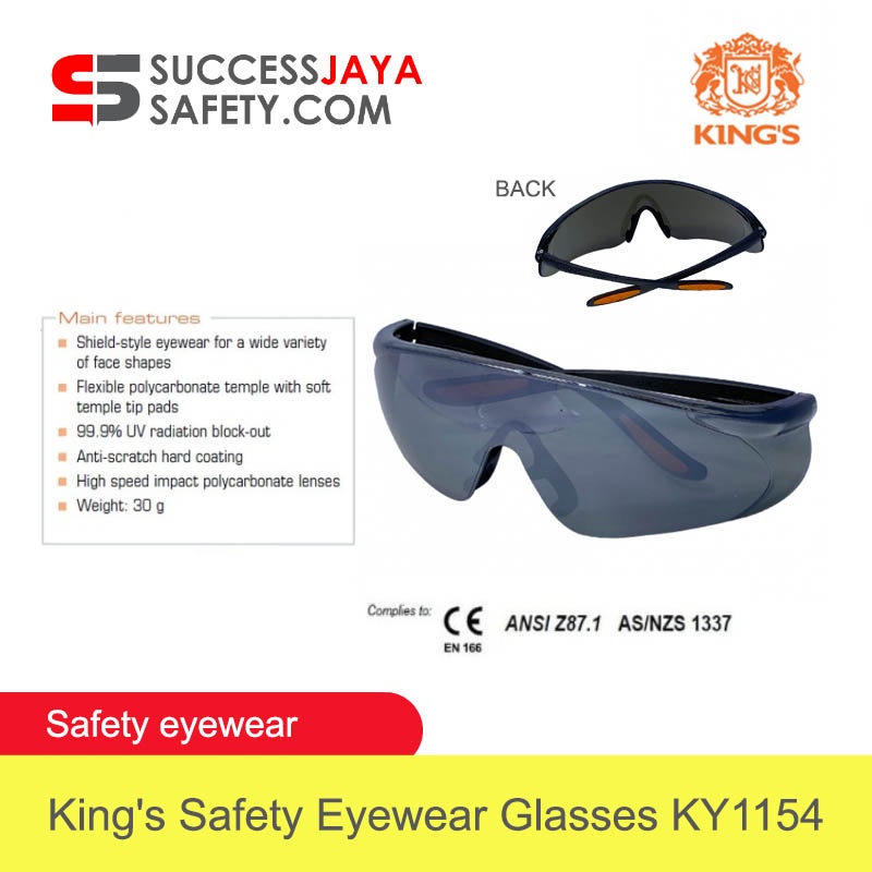 Kings Ky1154 Safety Glasses Anti-fog Safety Eyewear Goggles Pvc Safety ...