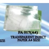 TRANSPARENT INJECT PAPER A4 SIZE / PVC TRANSPARENT PAPER / 50Pcs - 1PKT ...