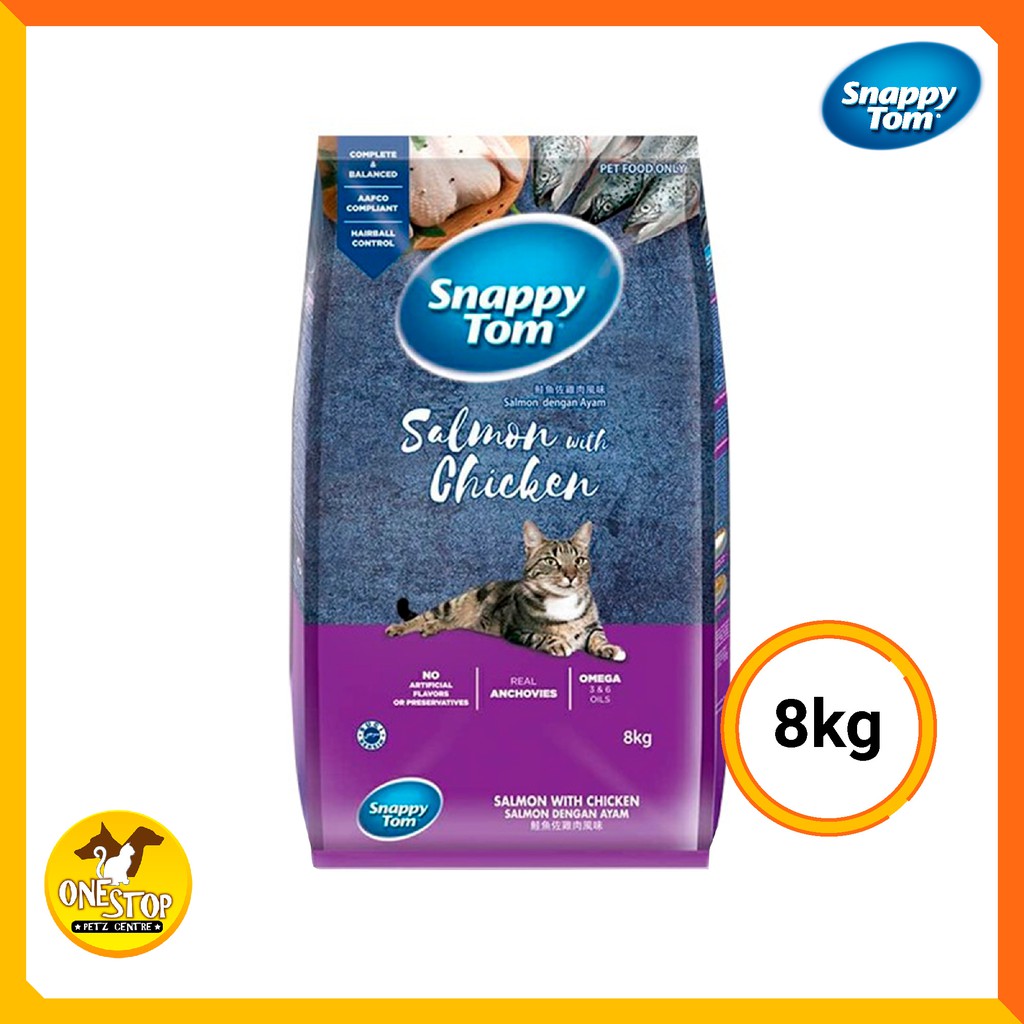 Snappy Tom Salmon With Chicken Cat Food 8kg | Shopee Malaysia