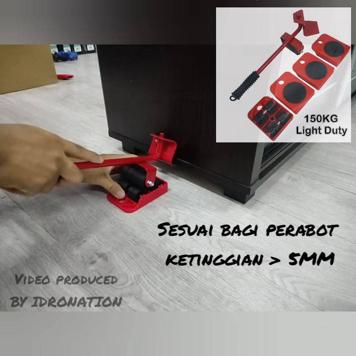 4PC Furniture Mover Lifter Cabinet Transport Tools Rolling Wheel Slider ...