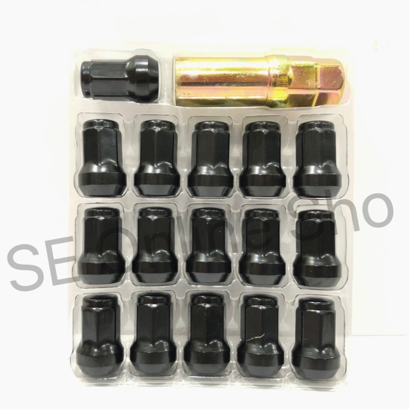 16Biji Nut Tayar Besi Heavy Duty Sport Rim Wheel Lock Special Lock Nut ...