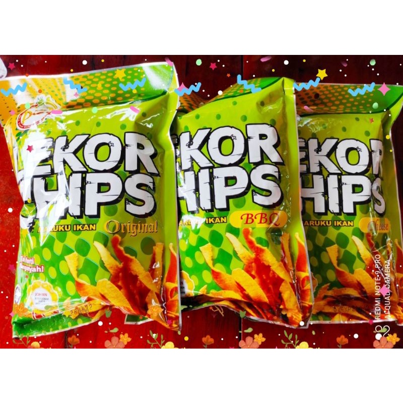 Lekor Chips Maruku Ikan kudap kudapan makanan ringan titbits snacks ...
